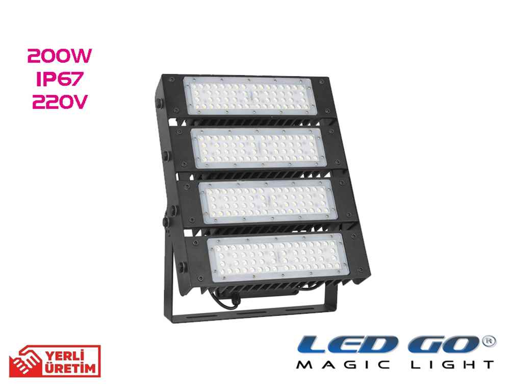LED GO®PM4-200W Modüler Led Projektör 200W-220V – LED GROUP®